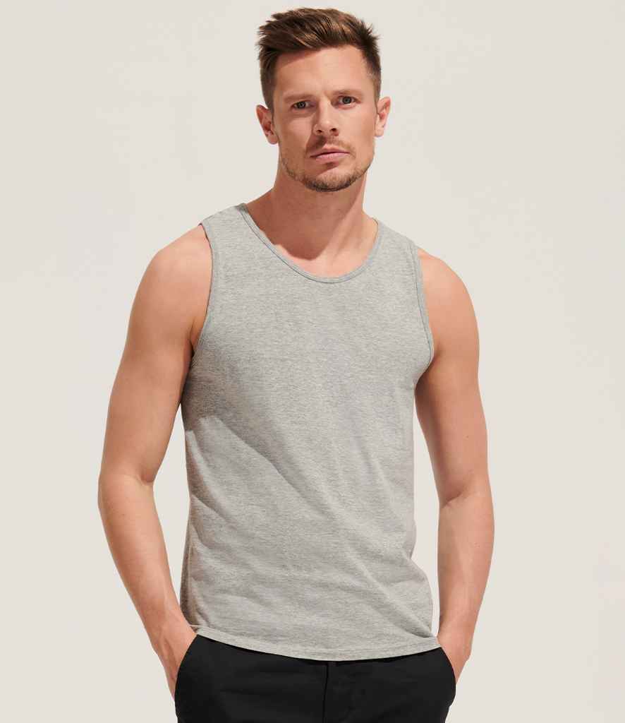 SOL'S Justin Tank Top | Grey Marl – Safe 'n' Sound (Uxbridge) Limited