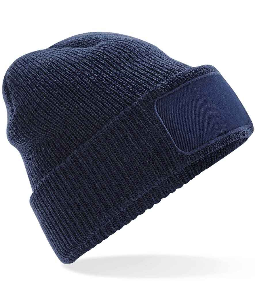 Beechfield Thinsulate™ Patch Beanie | French Navy – Safe 'n' Sound (Uxbridge) Limited