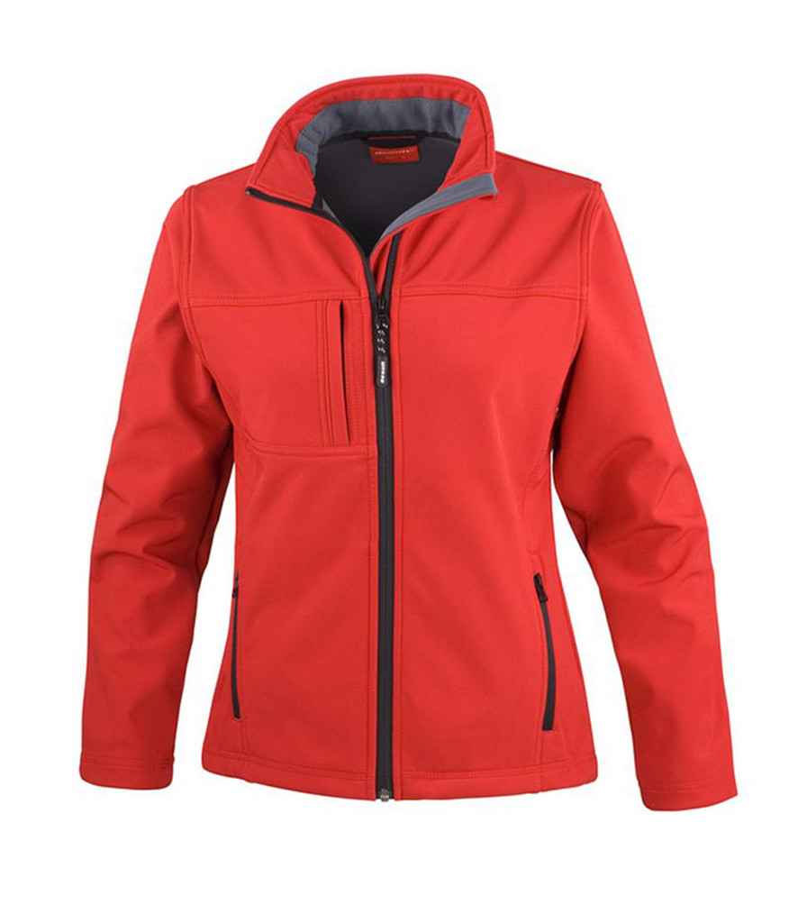 Result Ladies Classic Soft Shell Jacket | Red – Safe 'n' Sound ...